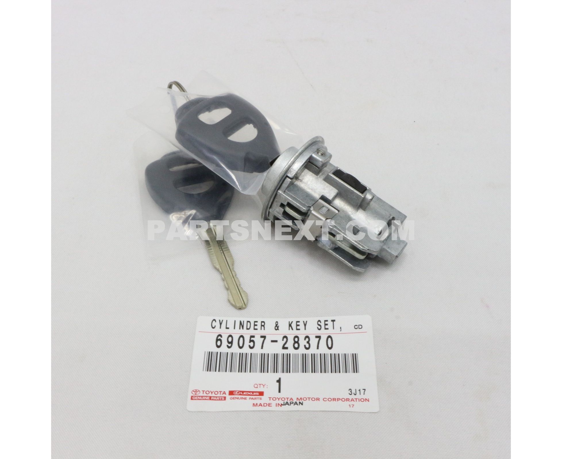 Toyota :: 69057-28370 CYLINDER & KEY SET, IGNITION SWITCH LOCK