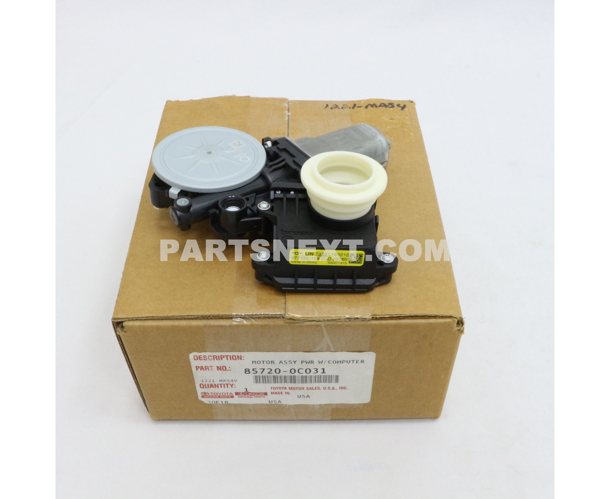 Toyota :: 85720-0C031 MOTOR ASSY, POWER WINDOW REGULATOR, FRONT LH