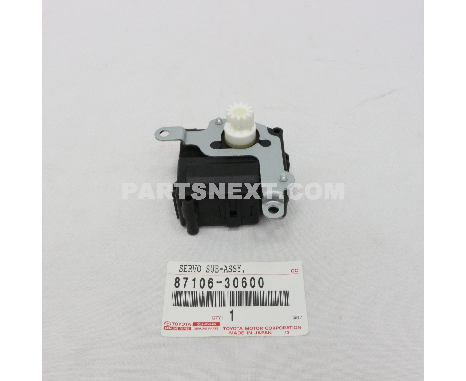 Toyota :: 87106-30600 DAMPER SERVO SUB-ASSY, AIR CONDITIONER RADIATOR, NO.6