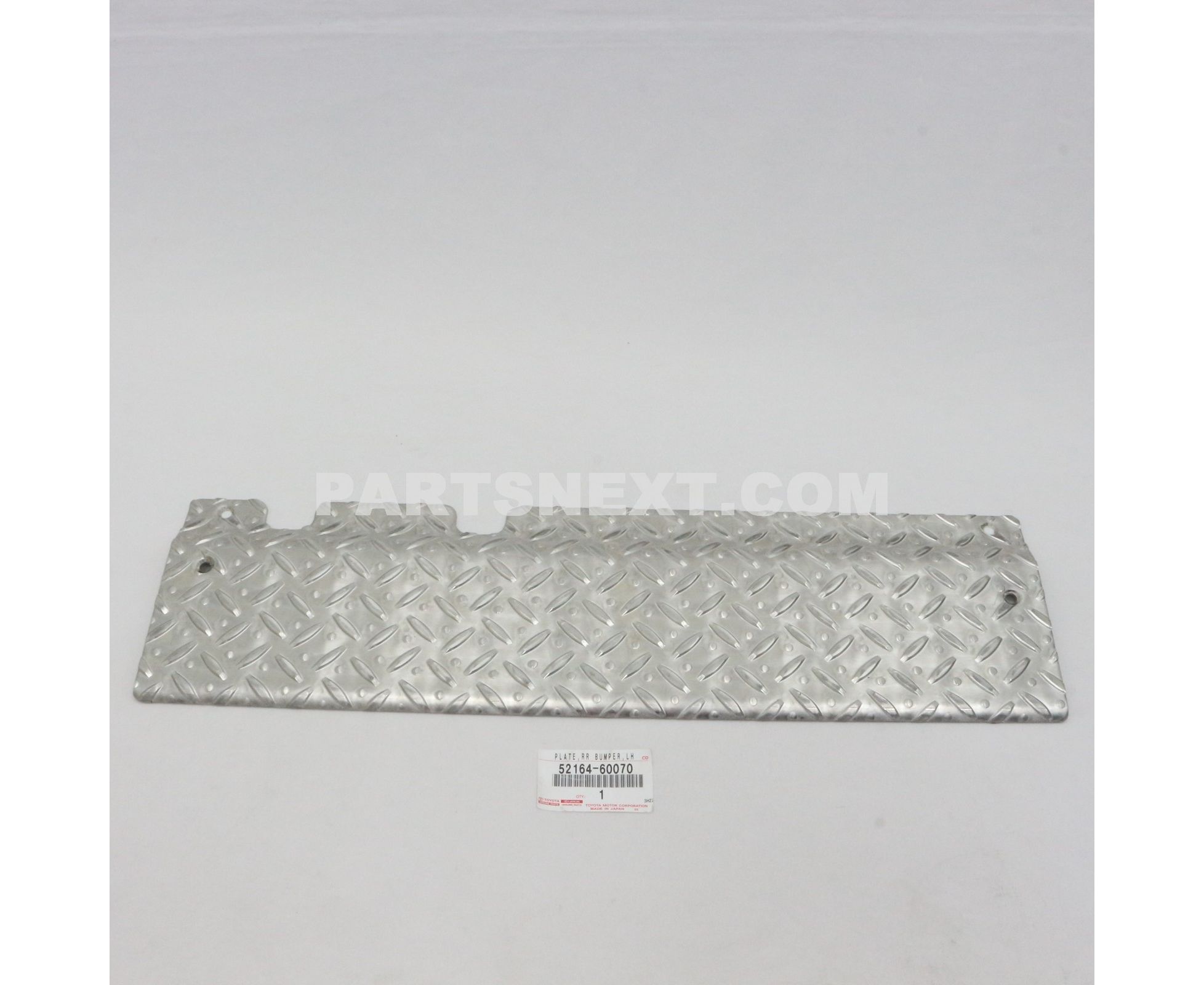 Toyota :: 52164-60070 PLATE, REAR BUMPER, LH