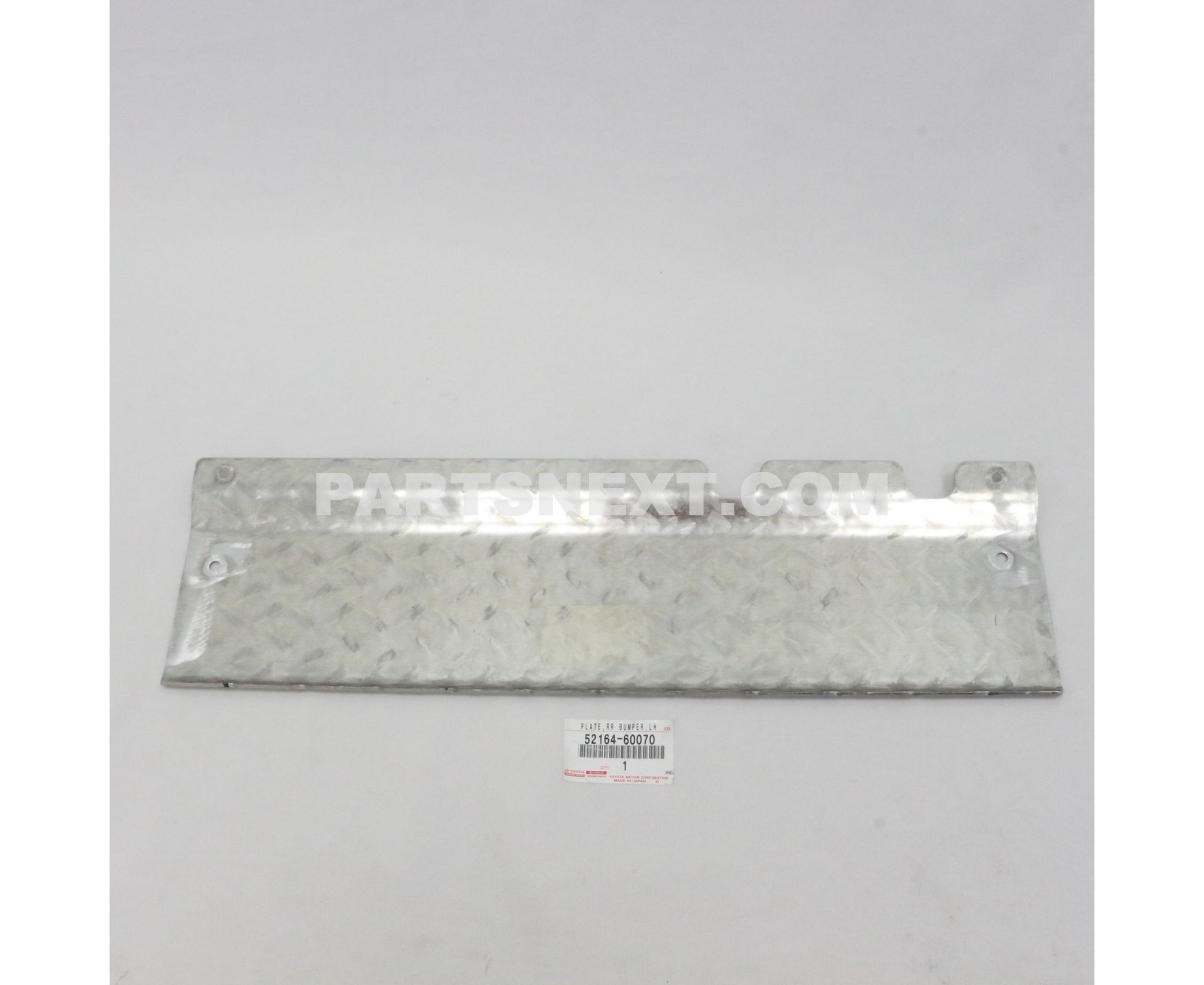 Toyota :: 52164-60070 PLATE, REAR BUMPER, LH
