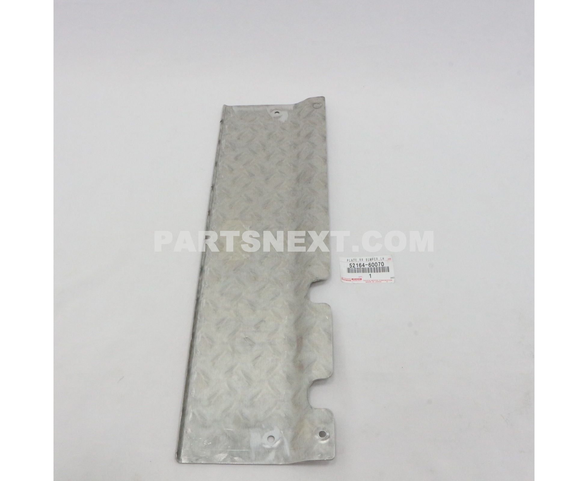Toyota :: 52164-60070 PLATE, REAR BUMPER, LH