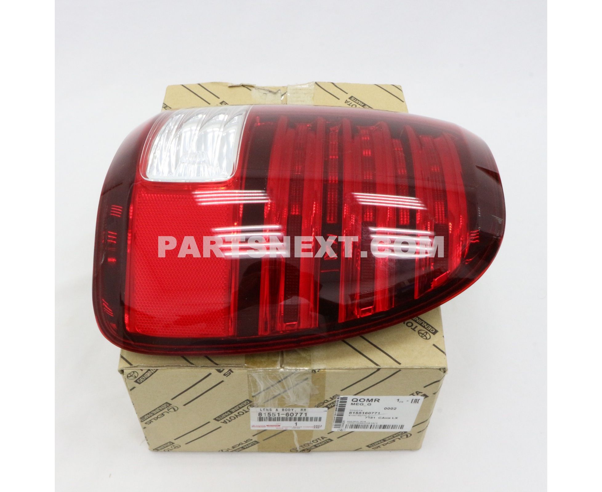 Toyota :: 81551-60771 LENS & BODY, REAR COMBINATION LAMP, RH