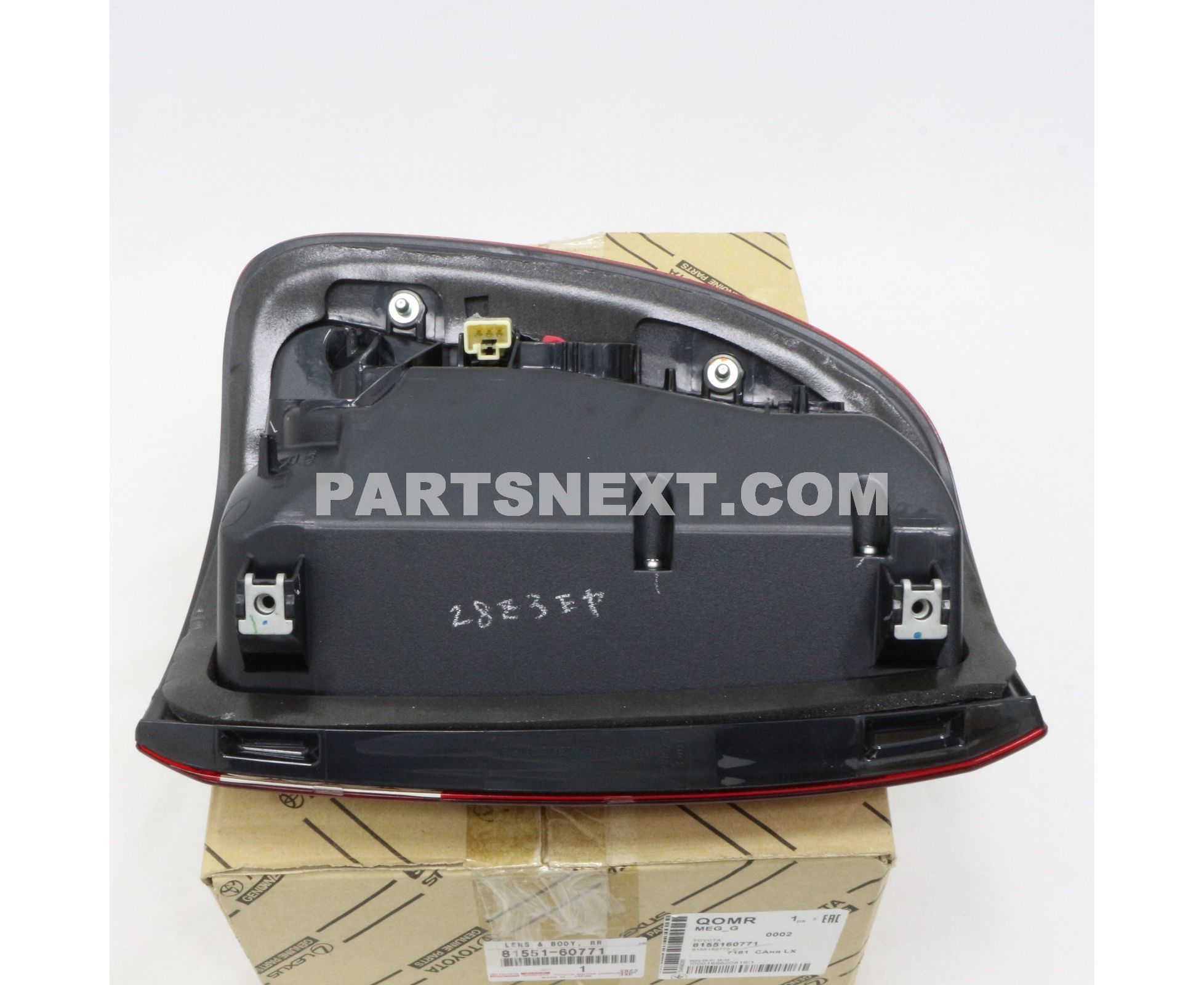 Toyota :: 81551-60771 LENS & BODY, REAR COMBINATION LAMP, RH