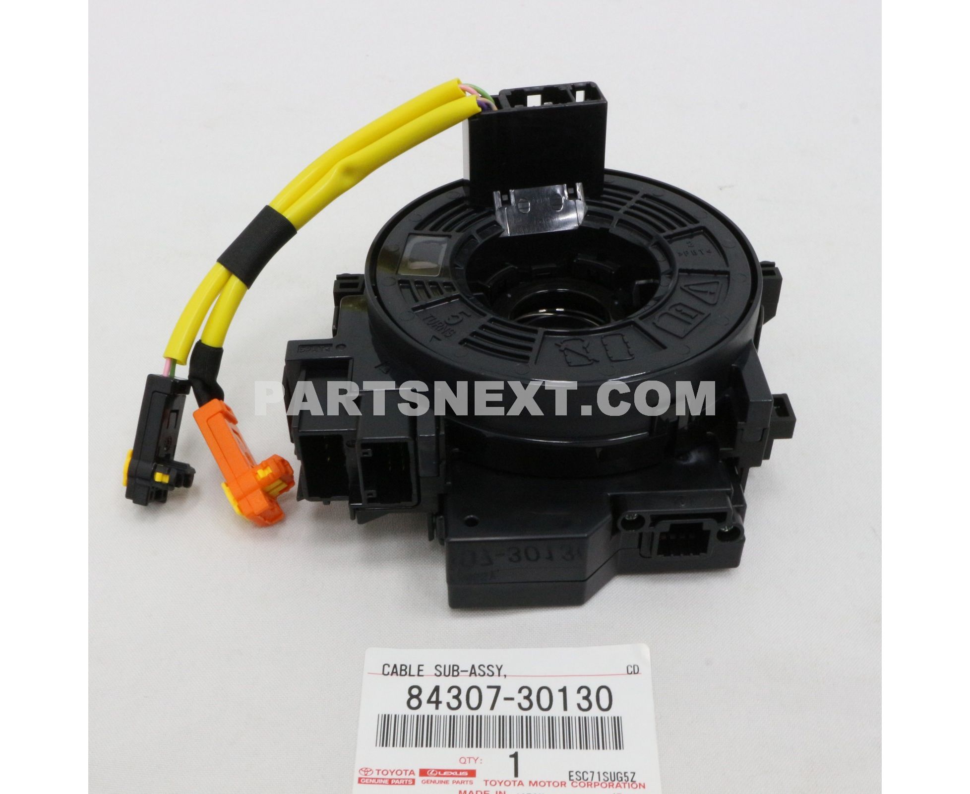 Toyota :: 84307-30130 CABLE SUB-ASSY, SPIRAL W/SENSOR