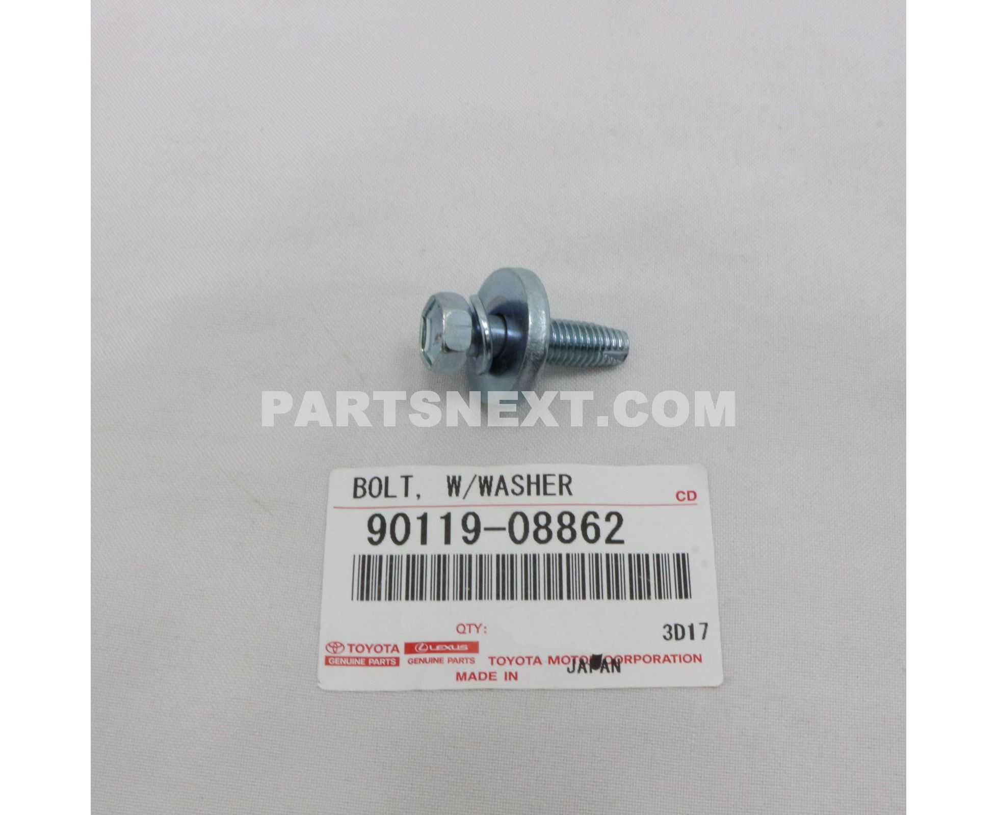 Toyota :: 90119-08862 BOLT, W/WASHER