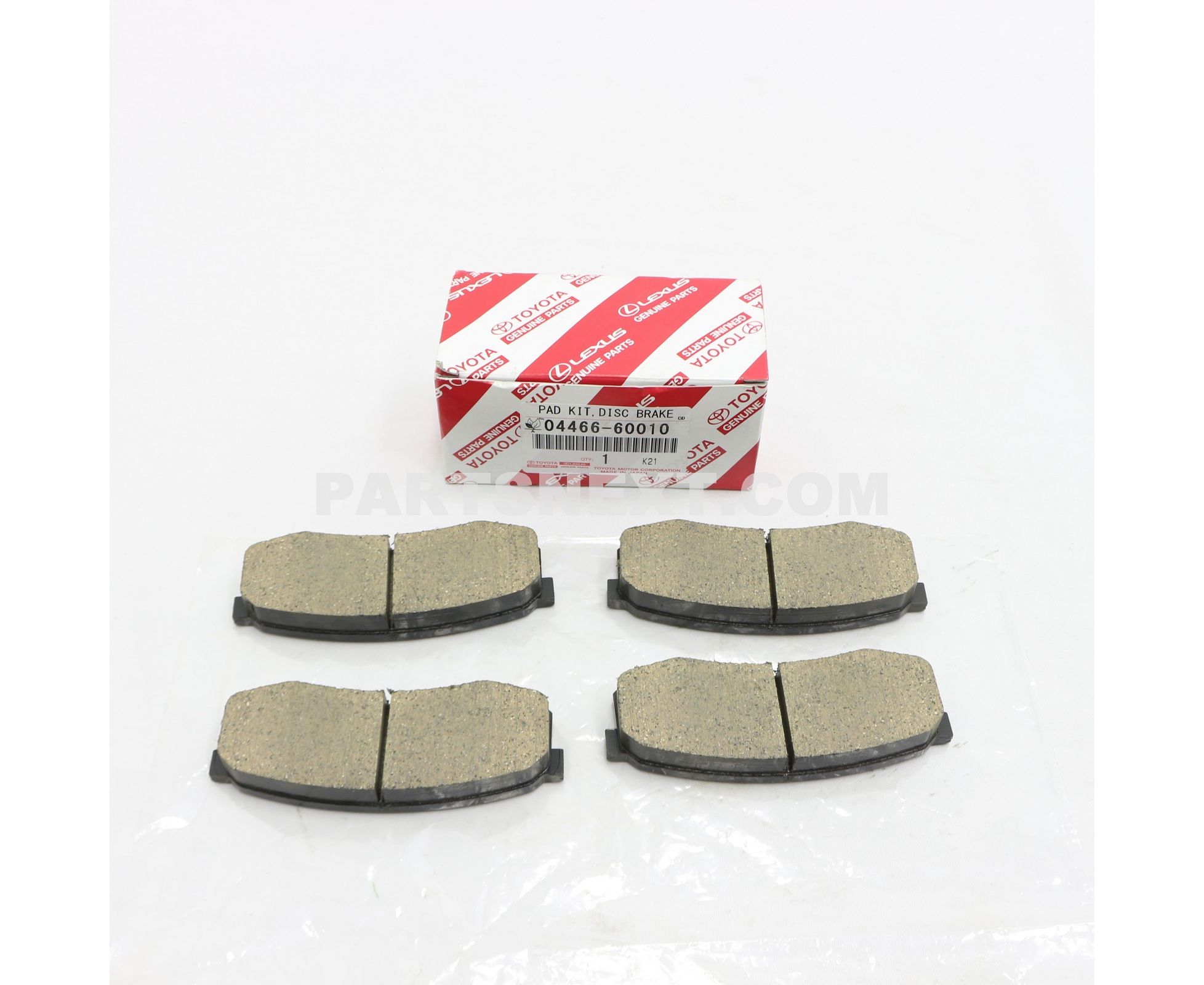 Toyota :: 04466-60010 PAD KIT, DISC BRAKE, REAR