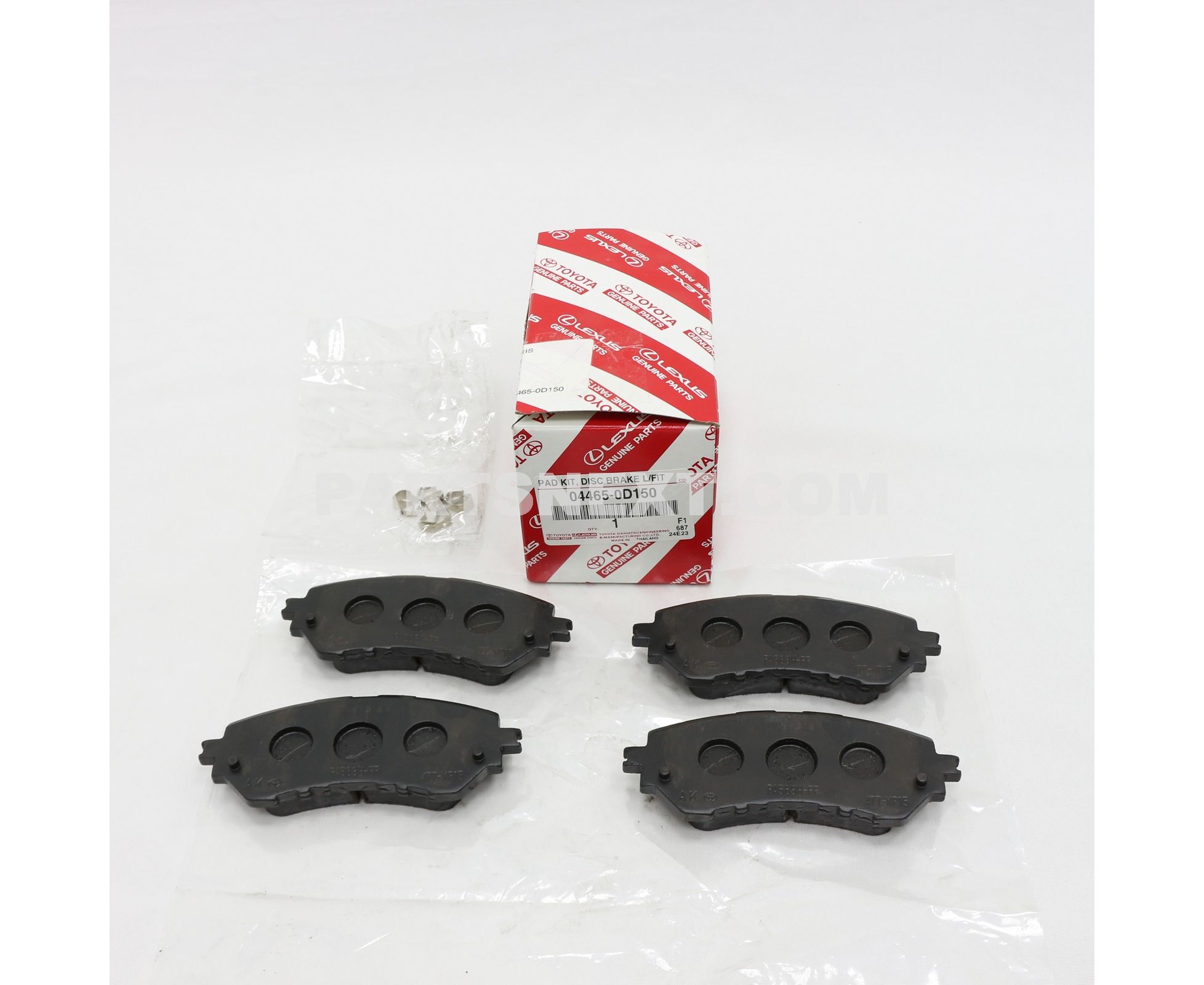 Toyota :: 04465-0D150 PAD KIT, DISC BRAKE, FRONT