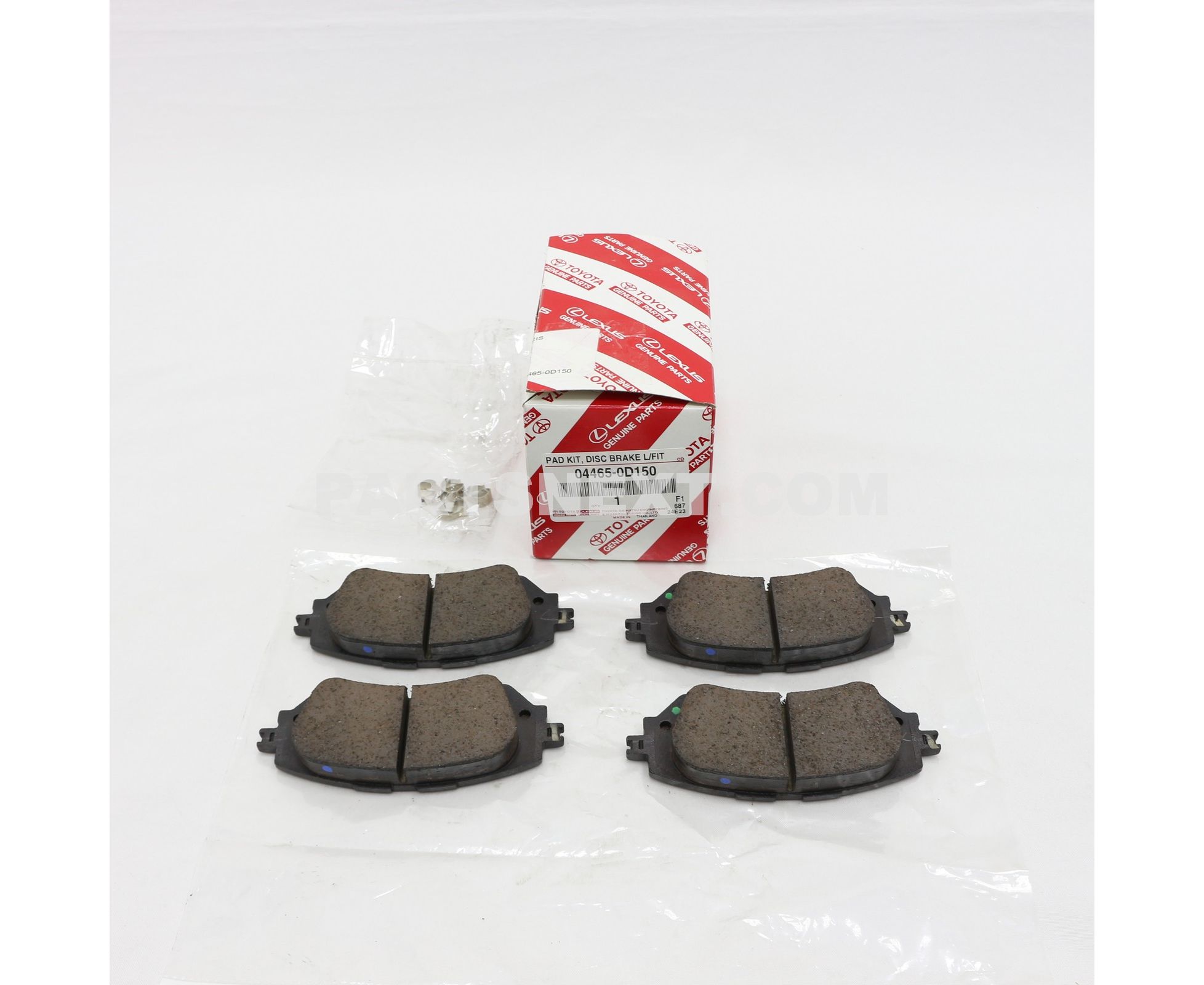 Toyota :: 04465-0D150 PAD KIT, DISC BRAKE, FRONT