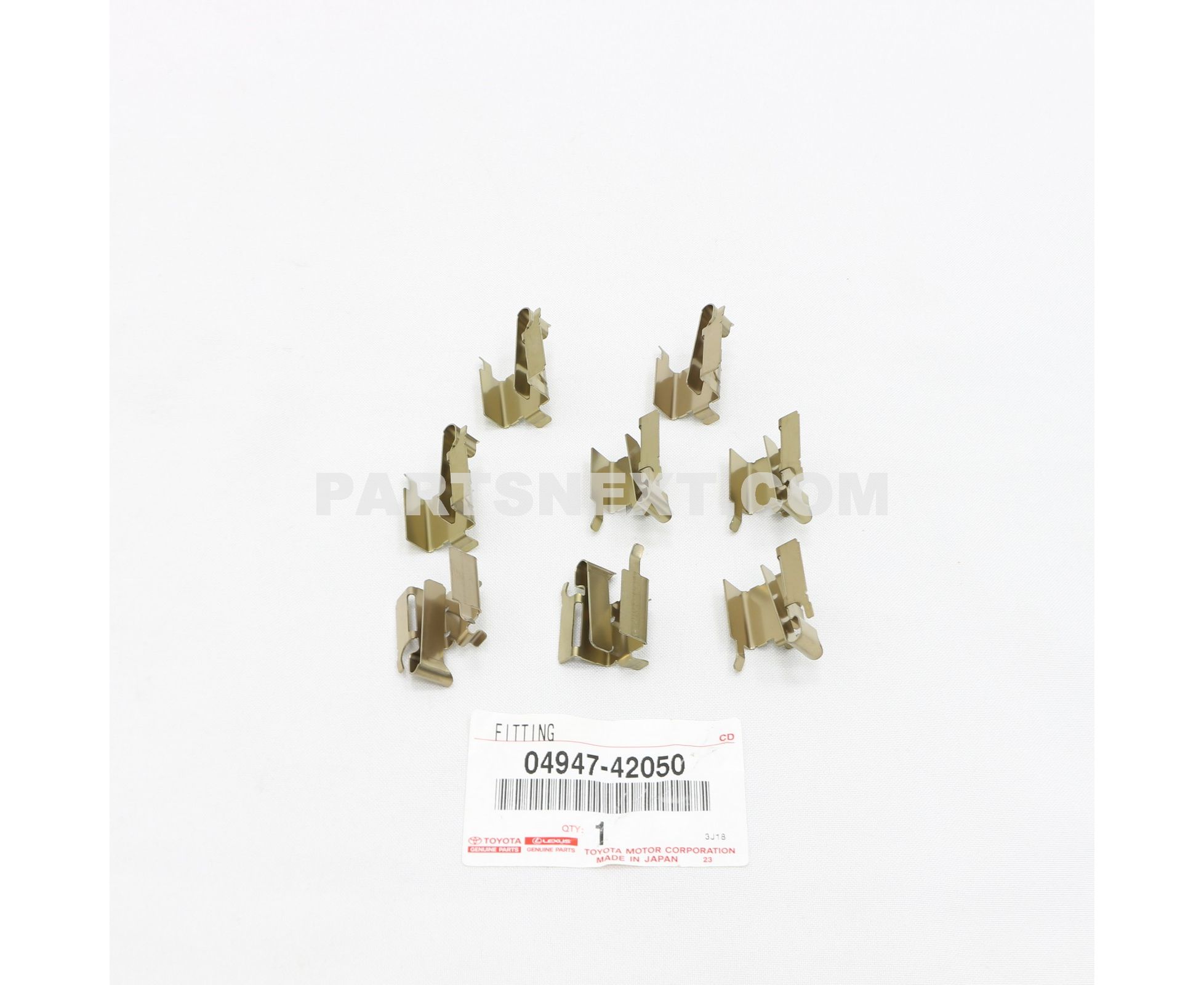 Toyota :: 04947-42050 FITTING KIT, DISC BRAKE, FRONT