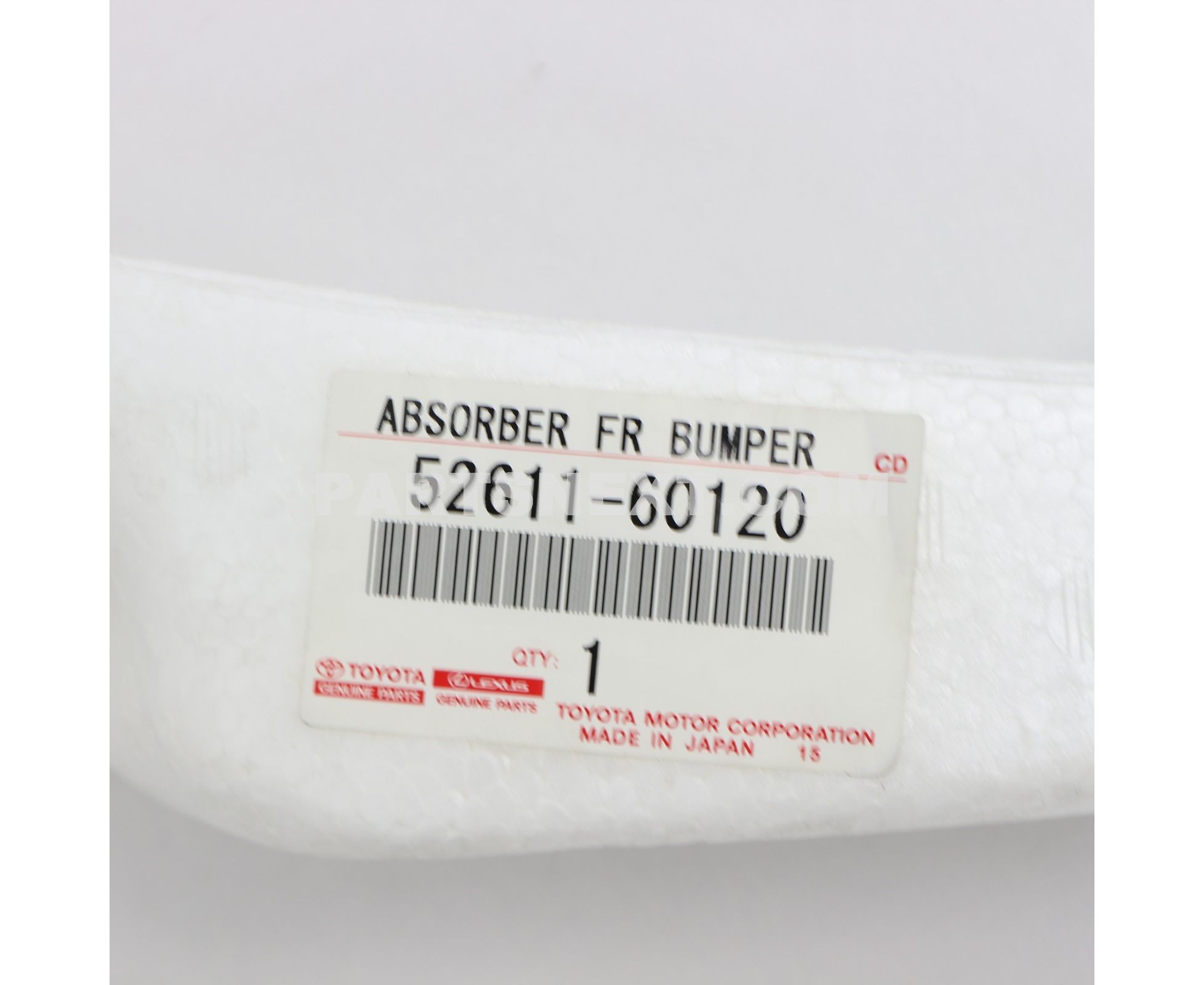 Toyota :: 52611-60120 ABSORBER, FRONT BUMPER ENERGY