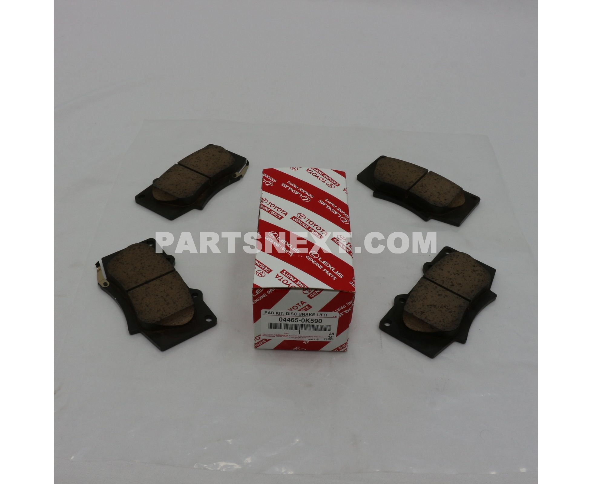 Toyota :: 04465-0K590 PAD KIT, DISC BRAKE