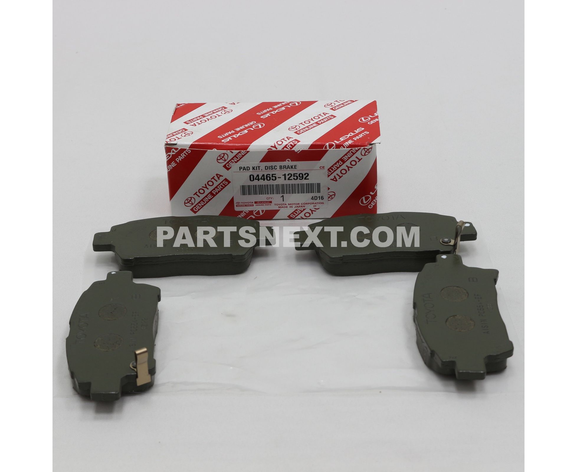 Toyota :: 04465-12592 PAD KIT, DISC BRAKE, FRONT