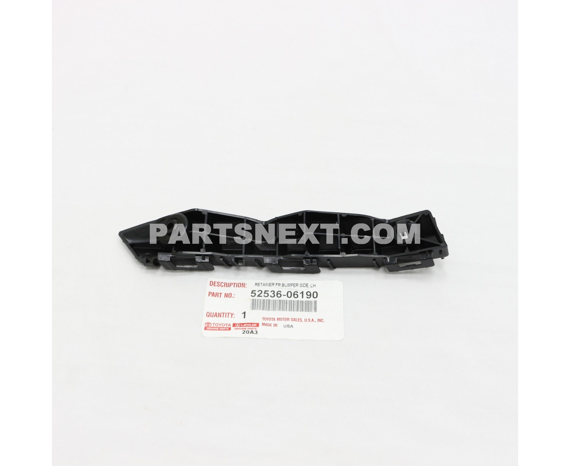Toyota :: 52536-06190 RETAINER, FRONT BUMPER SIDE, LH