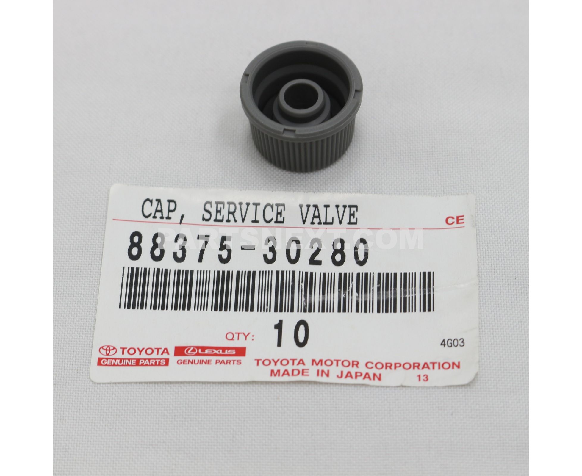 Toyota :: 88375-30280 CAP, SERVICE VALVE (FOR COOLER PIPE)