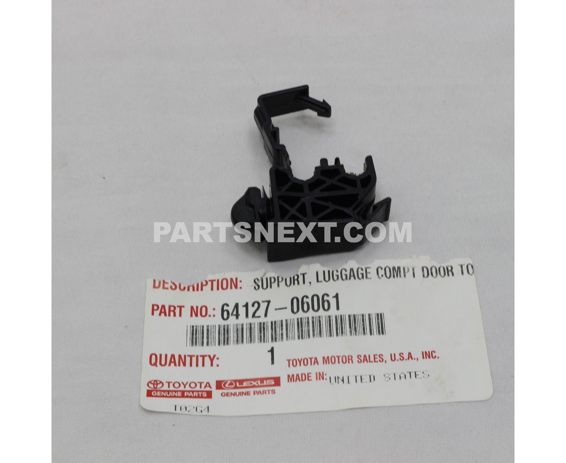 Toyota :: 64127-06061 SUPPORT, LUGGAGE COMPARTMENT DOOR TORSION BAR