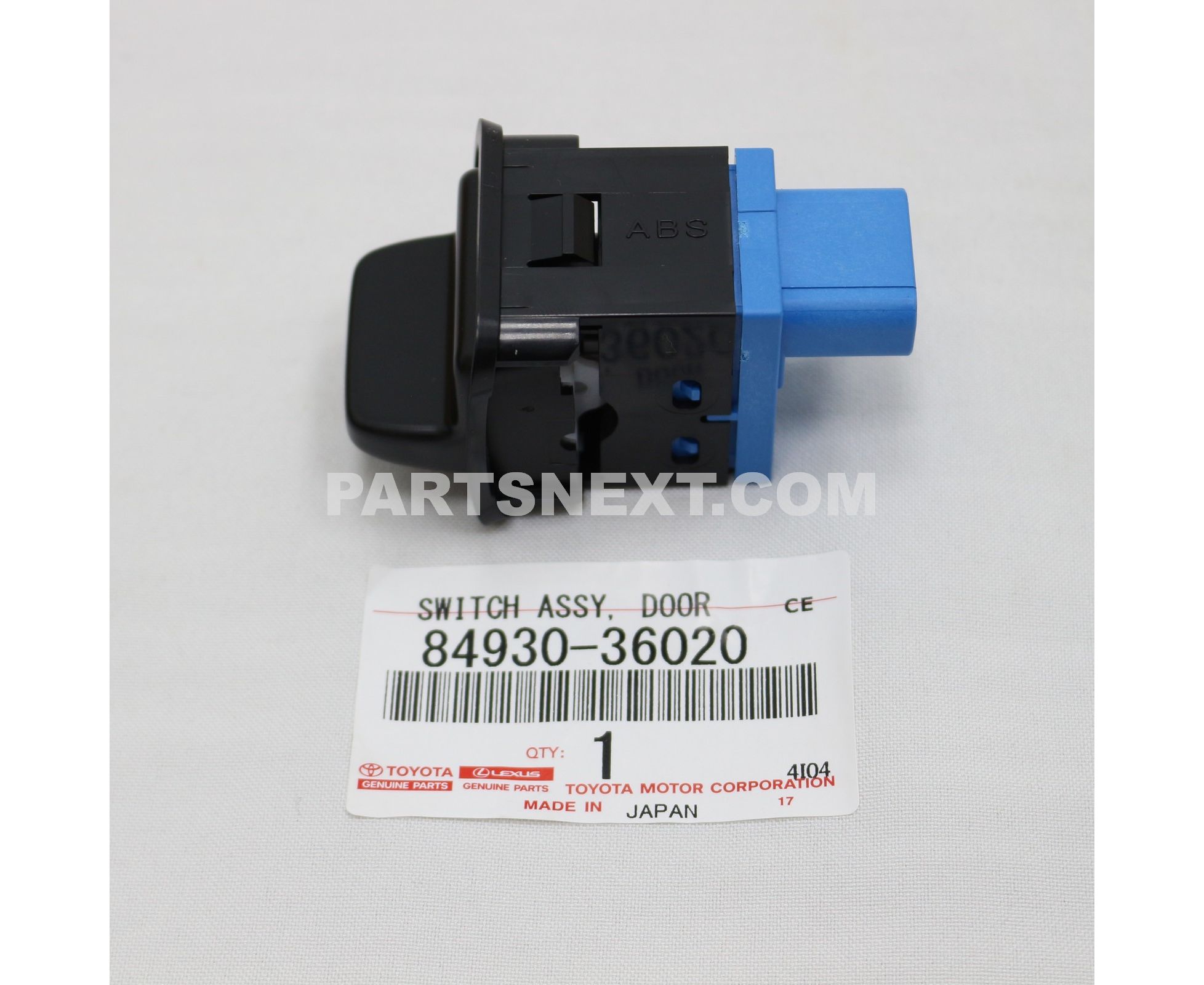 Toyota :: 84930-36020 SWITCH ASSY, DOOR CONTROL