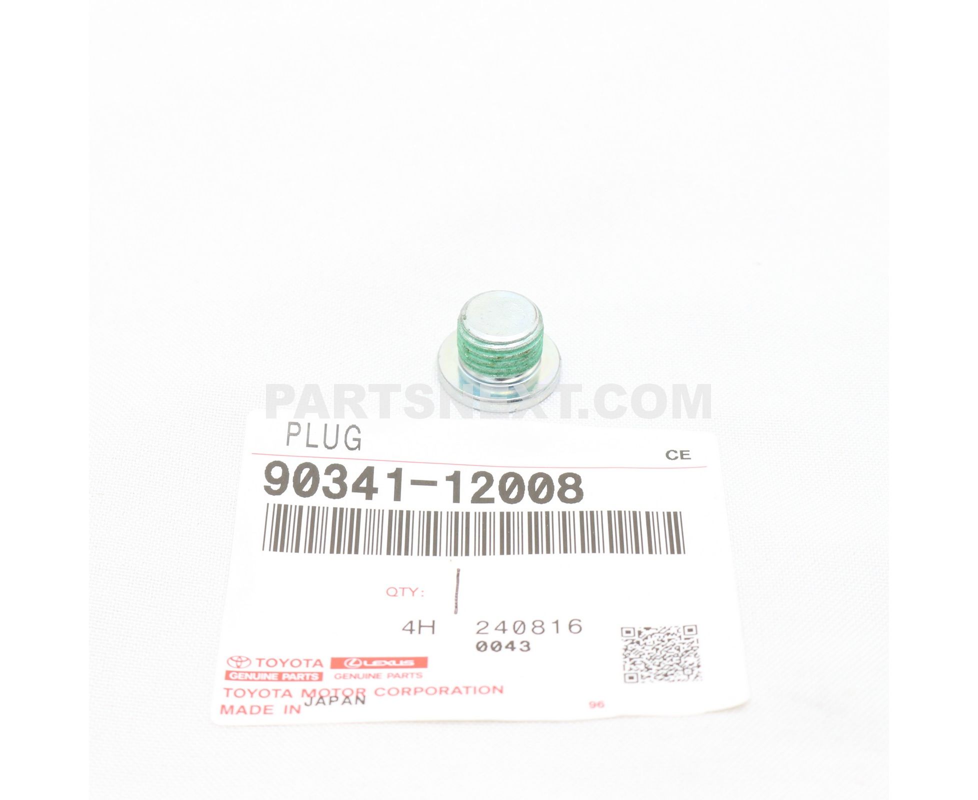 Toyota :: 90341-12008 BOLT, LOCK BALL (FOR POWER TAKE-OFF)