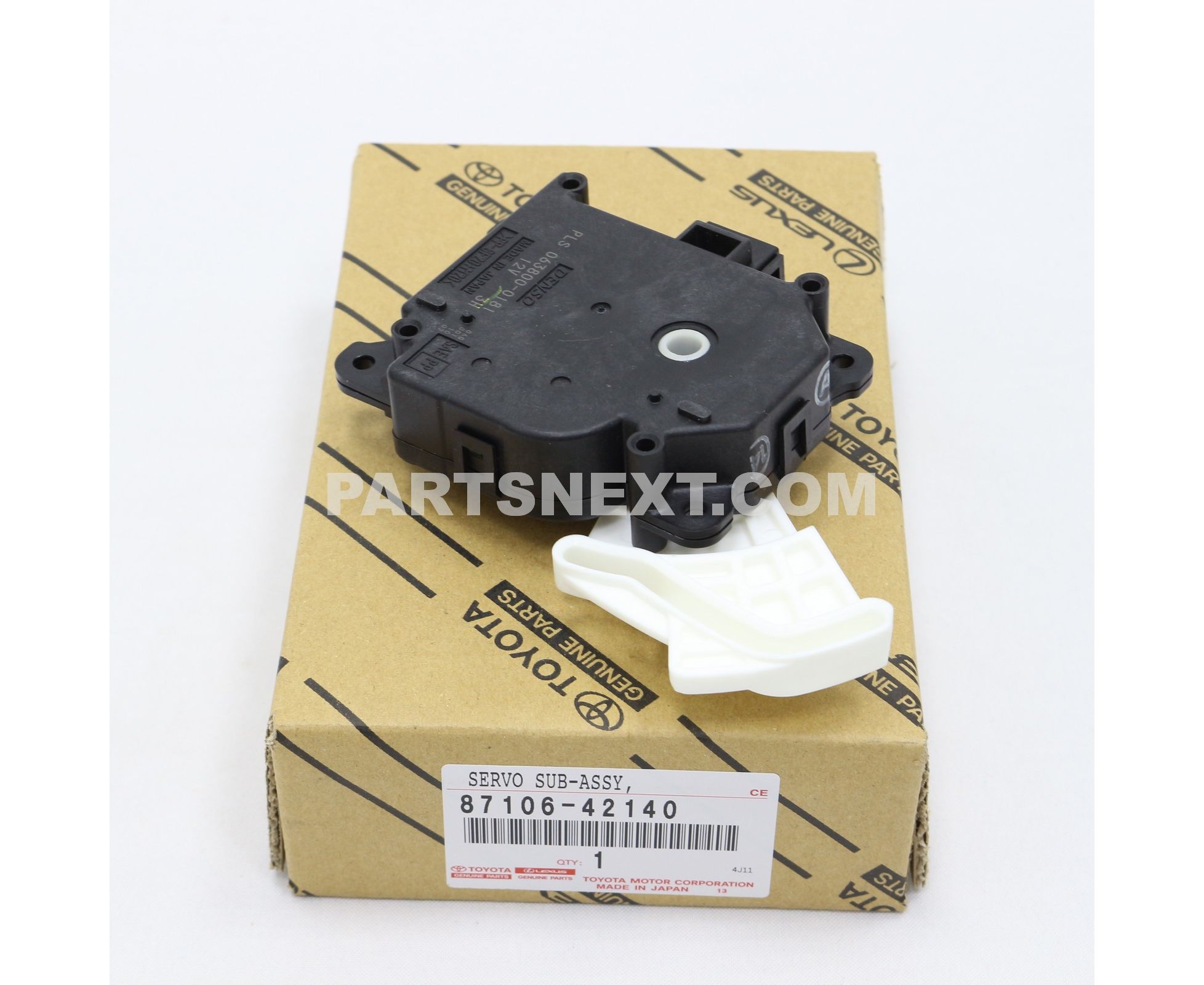 Toyota :: 87106-42140 SERVO SUB-ASSY, DAMPER(FOR RECIRCULATION)
