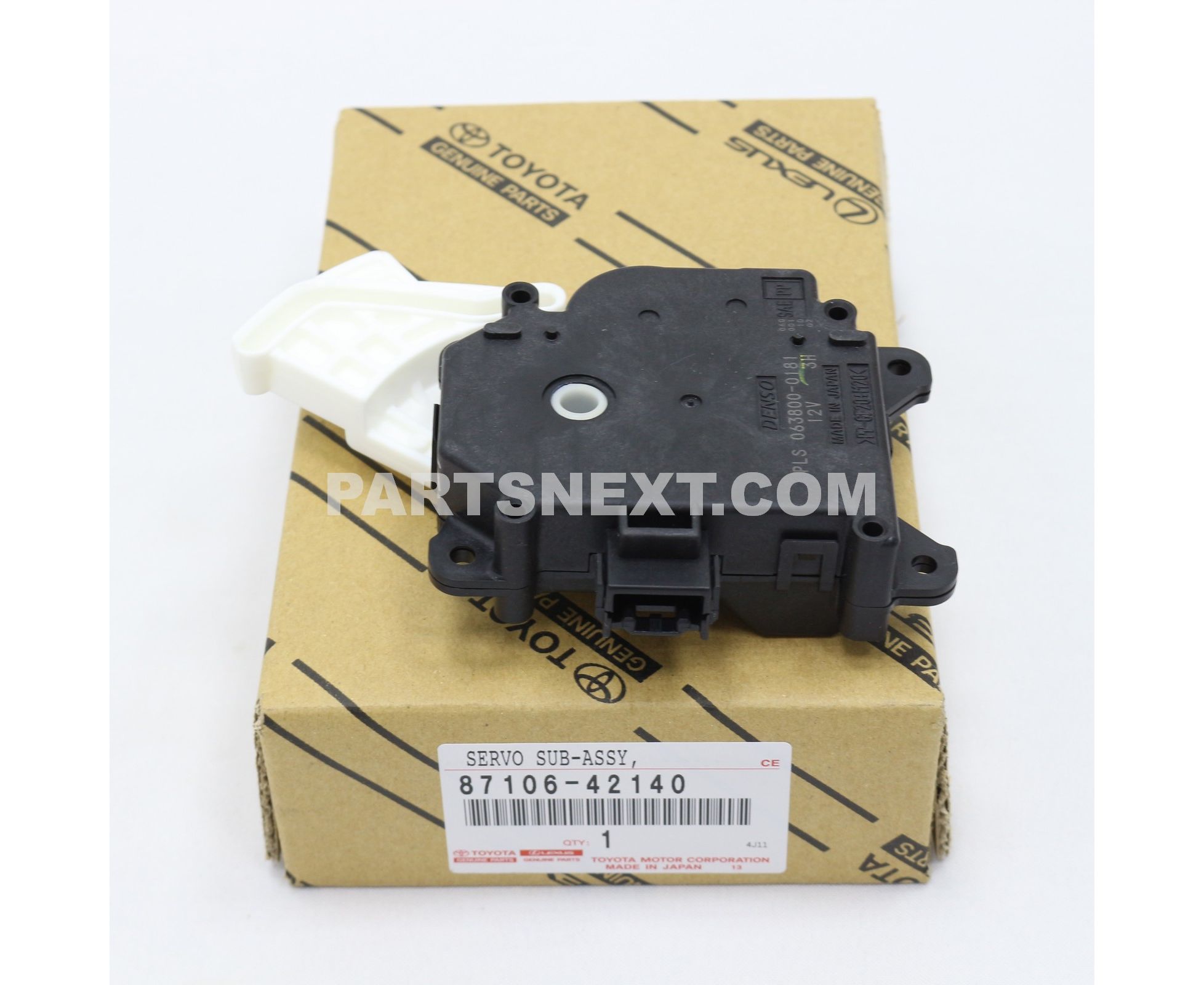 Toyota :: 87106-42140 SERVO SUB-ASSY, DAMPER(FOR RECIRCULATION)