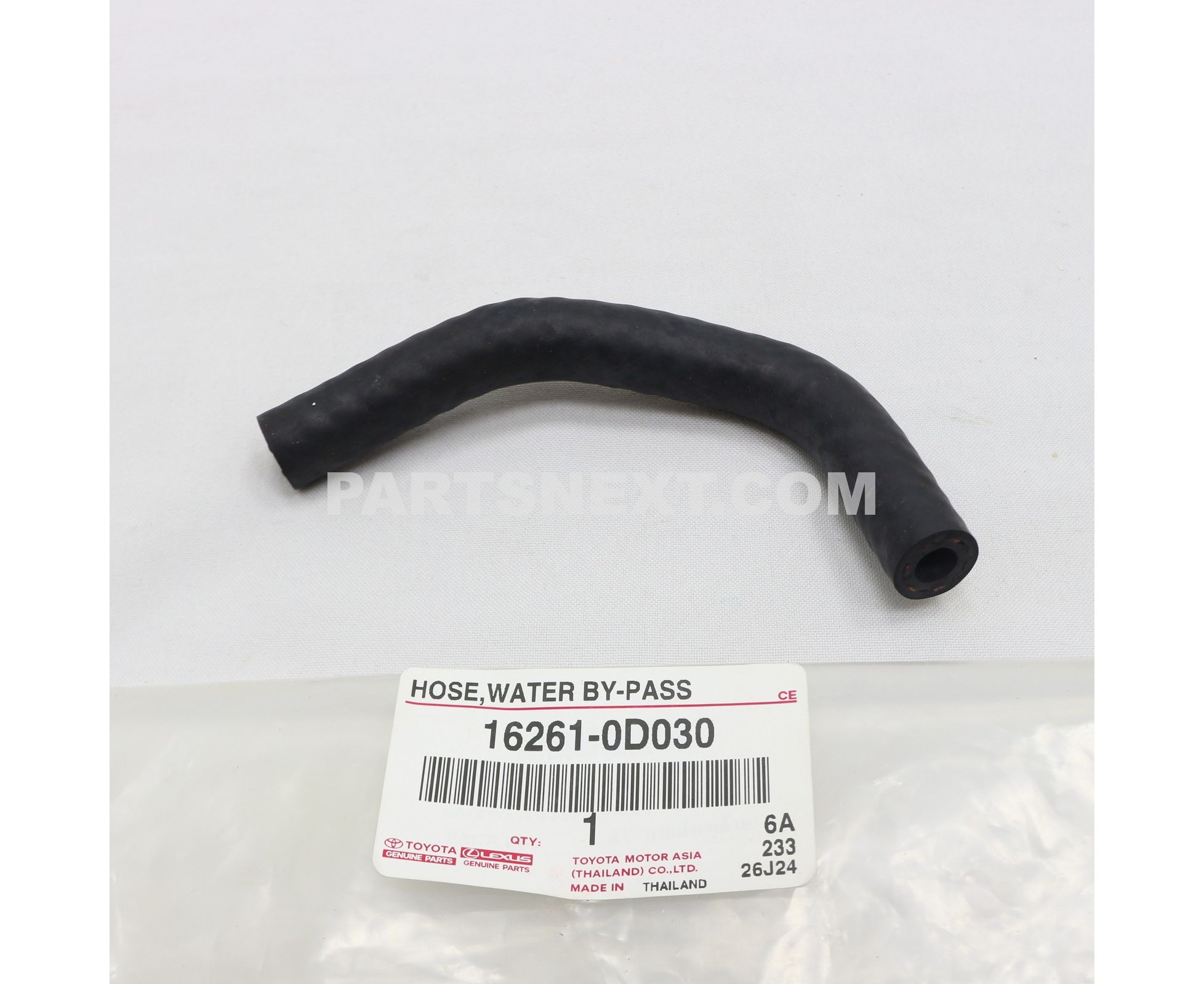 Toyota :: 16261-0D030 HOSE, WATER BY-PASS