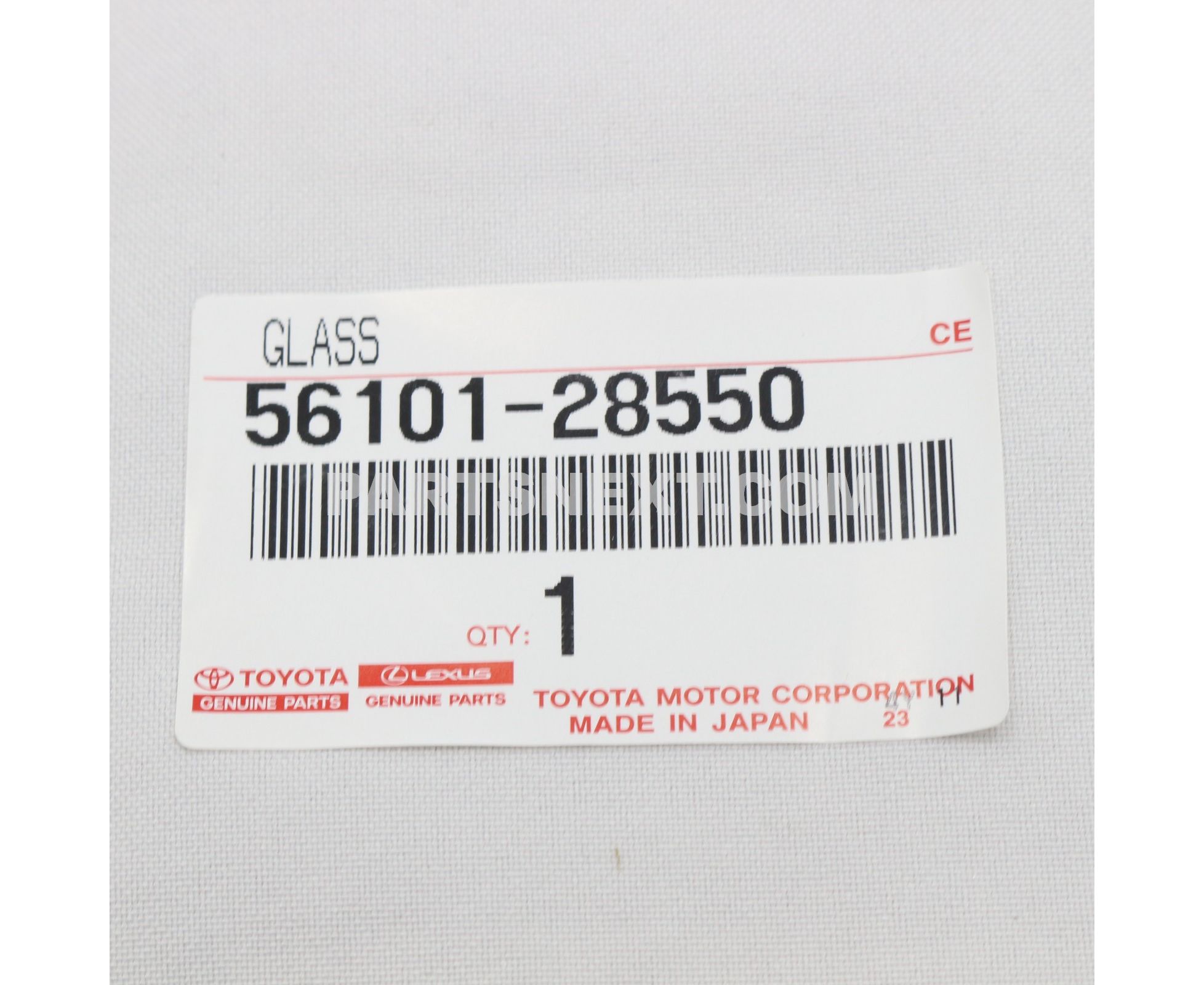 Toyota :: 56101-28550 GLASS, WINDSHIELD