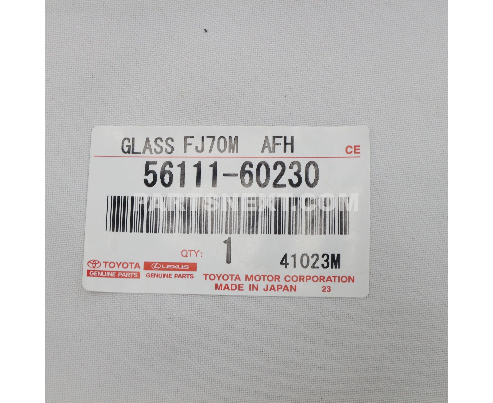 Toyota :: 56111-60230 GLASS, WINDSHIELD
