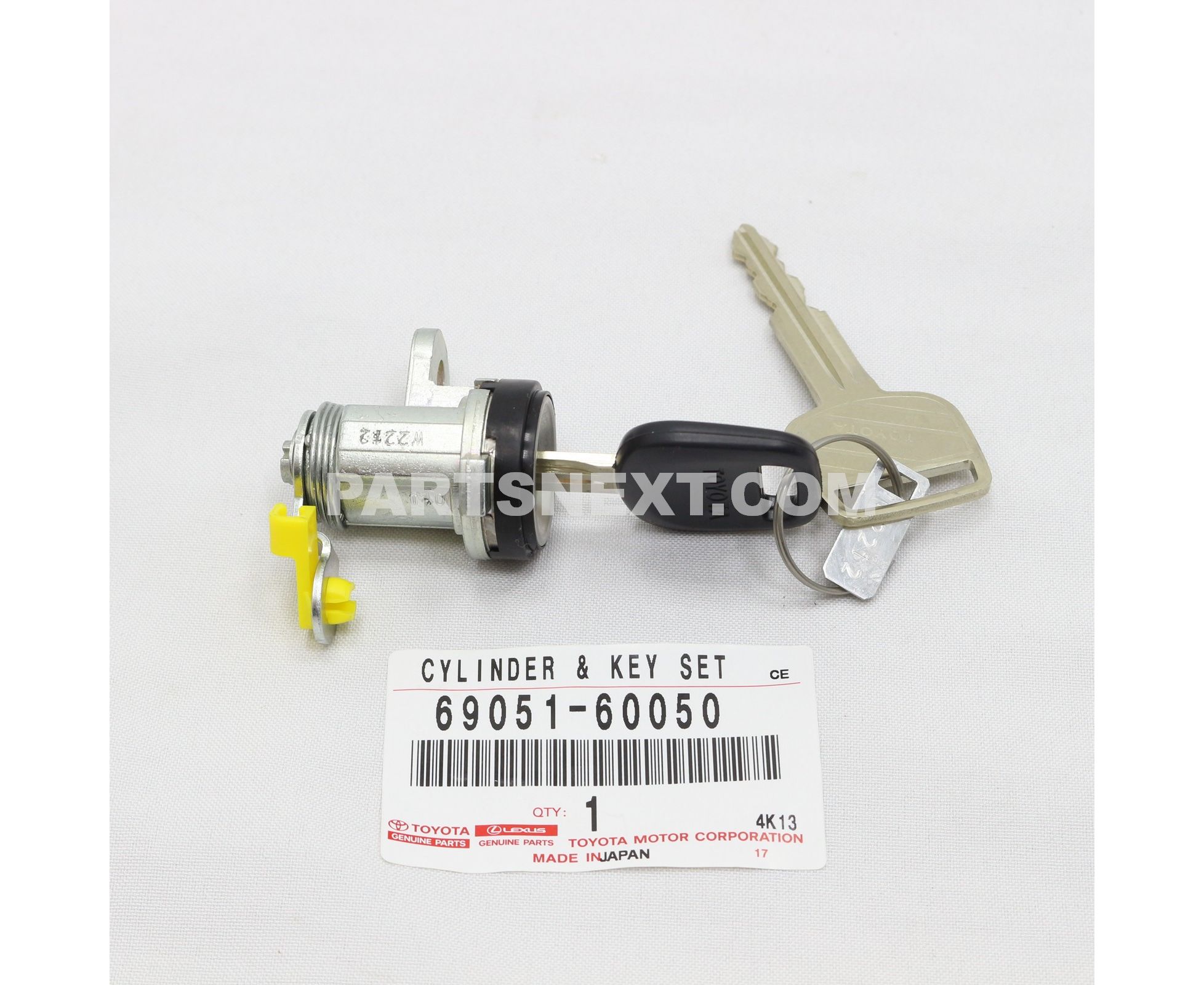 Toyota :: 69051-60050 CYLINDER & KEY SET, DOOR LOCK, RH