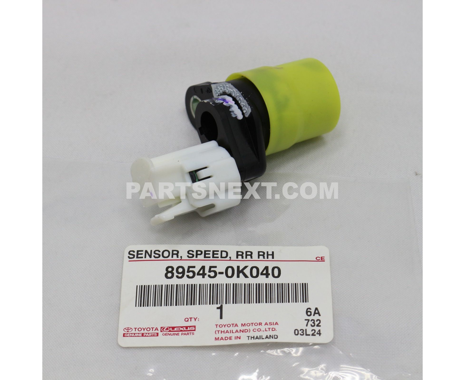 Toyota :: 89545-0K040 SENSOR, SPEED, REAR RH