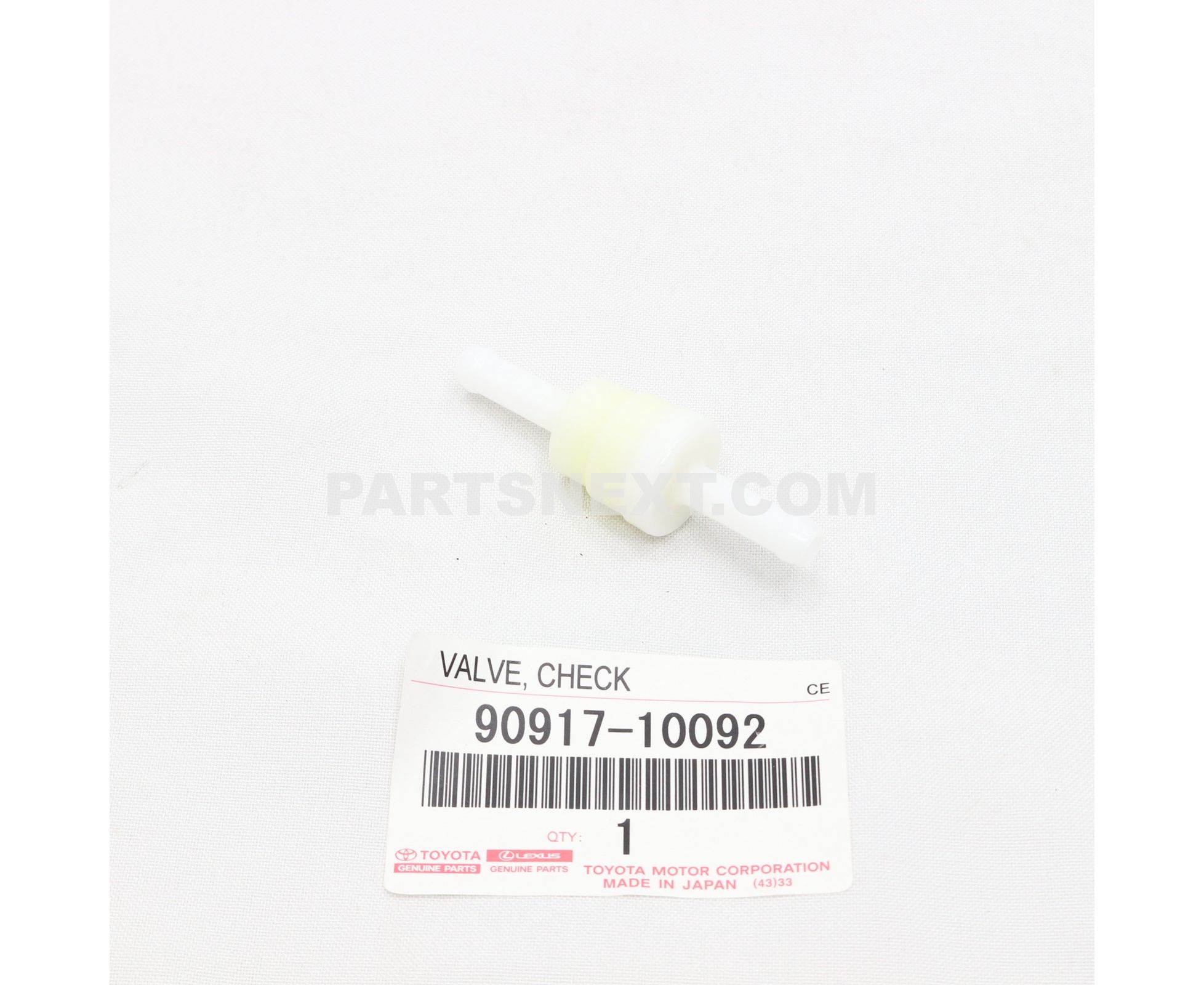 Toyota :: 90917-10092 VALVE, CHECK (FOR MAIN FUEL TANK)