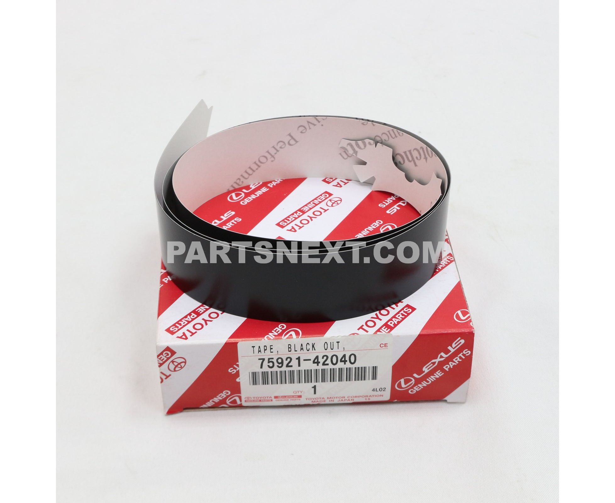 Toyota :: 75921-42040 TAPE, BLACK OUT, NO.1 RH