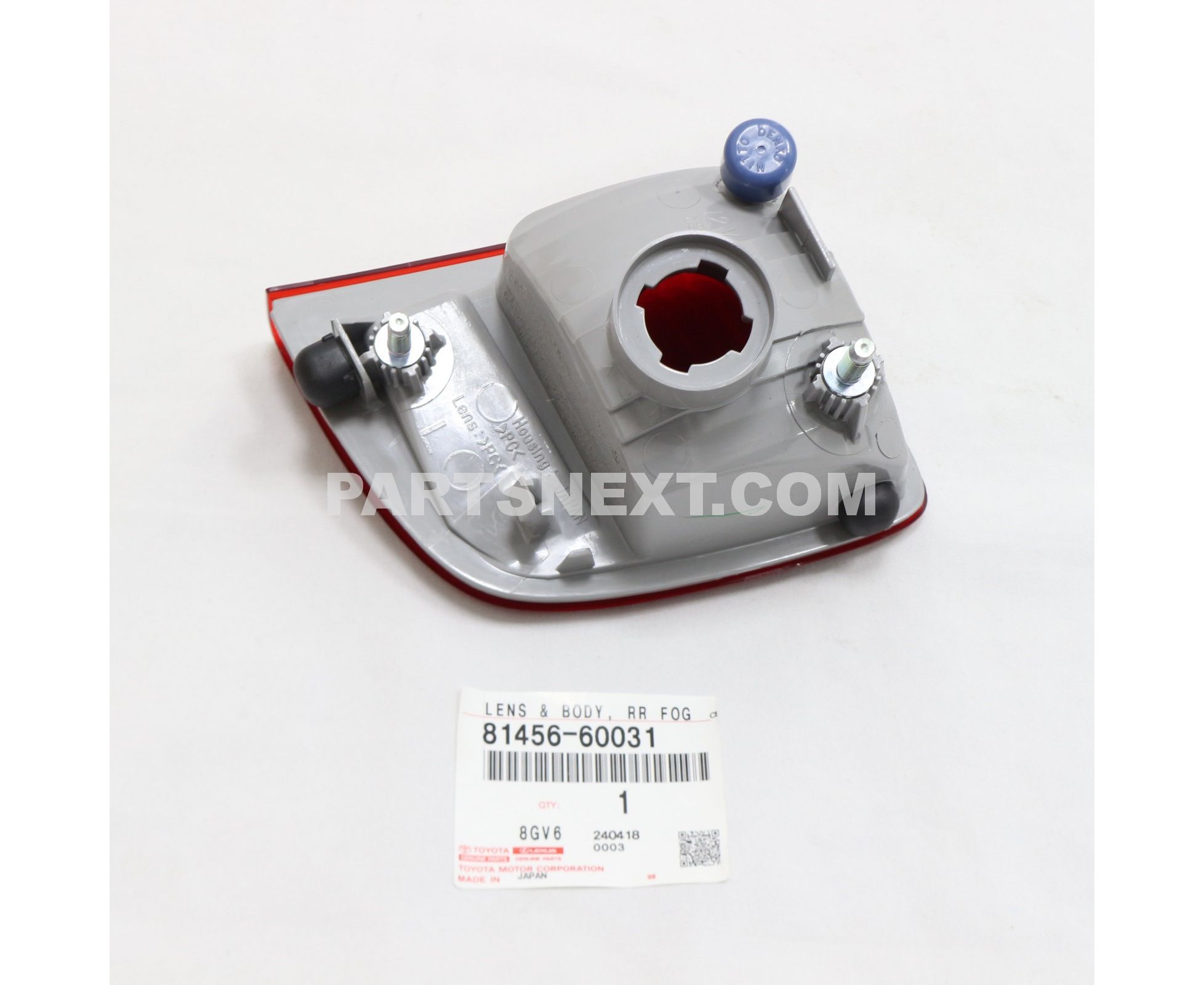 Toyota :: 81456-60031 LENS, REAR FOG LAMP