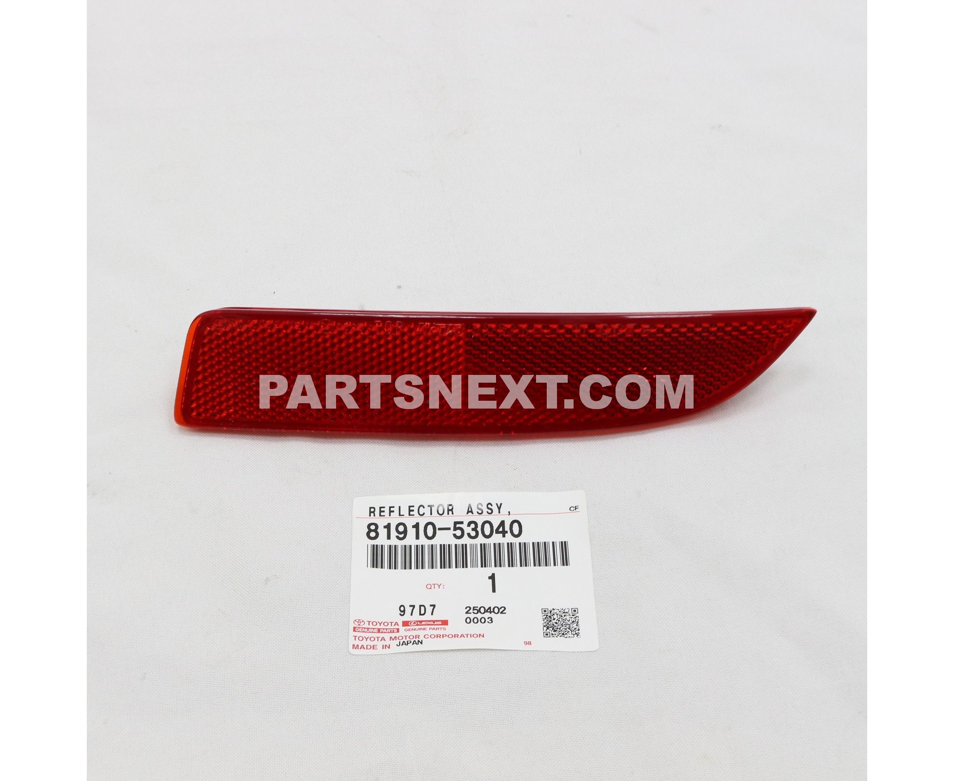 Toyota :: 81910-53040 REFLECTOR ASSY, REFLEX, RH