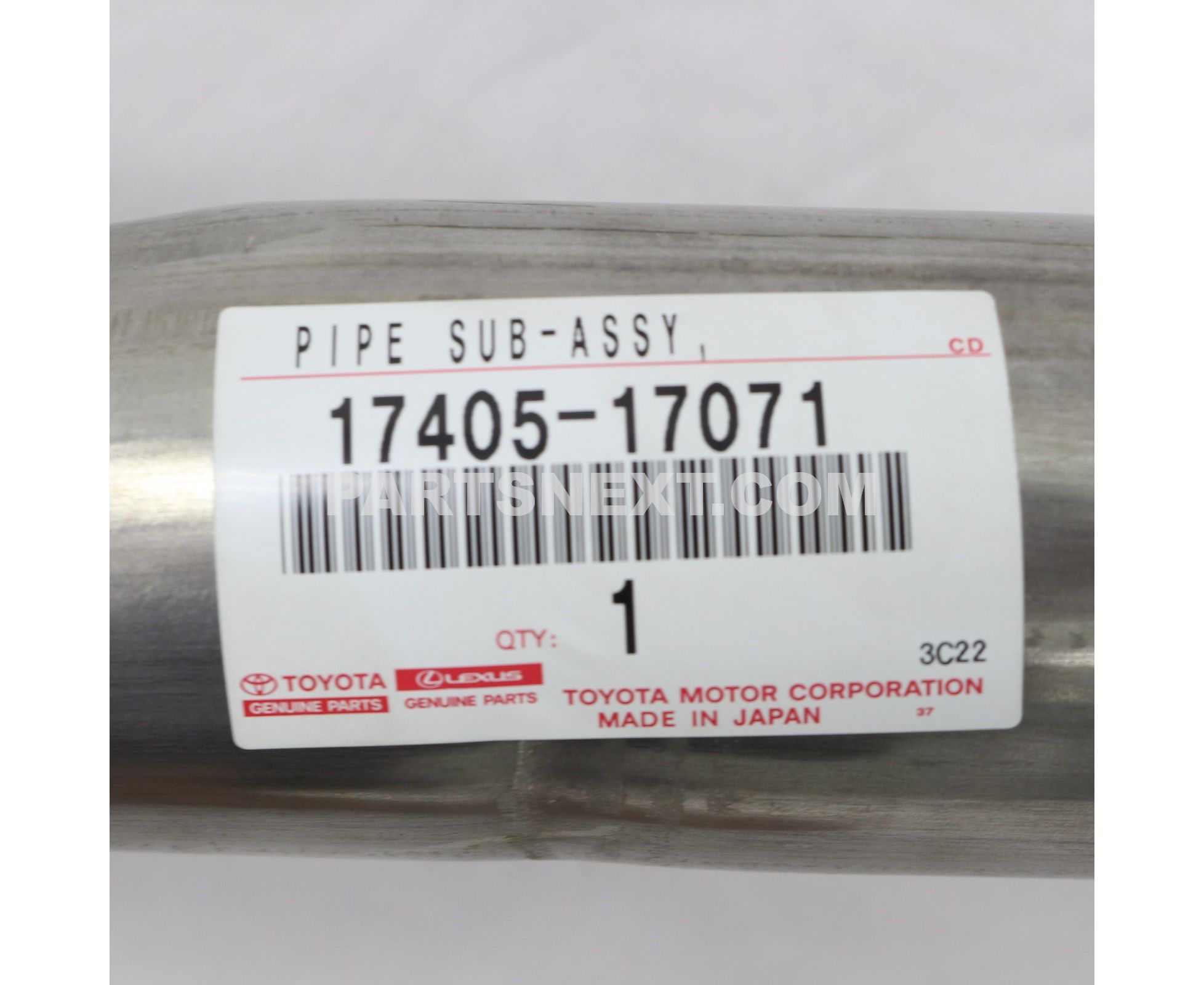 Toyota :: 17405-17071 PIPE ASSY, EXHAUST, TAIL