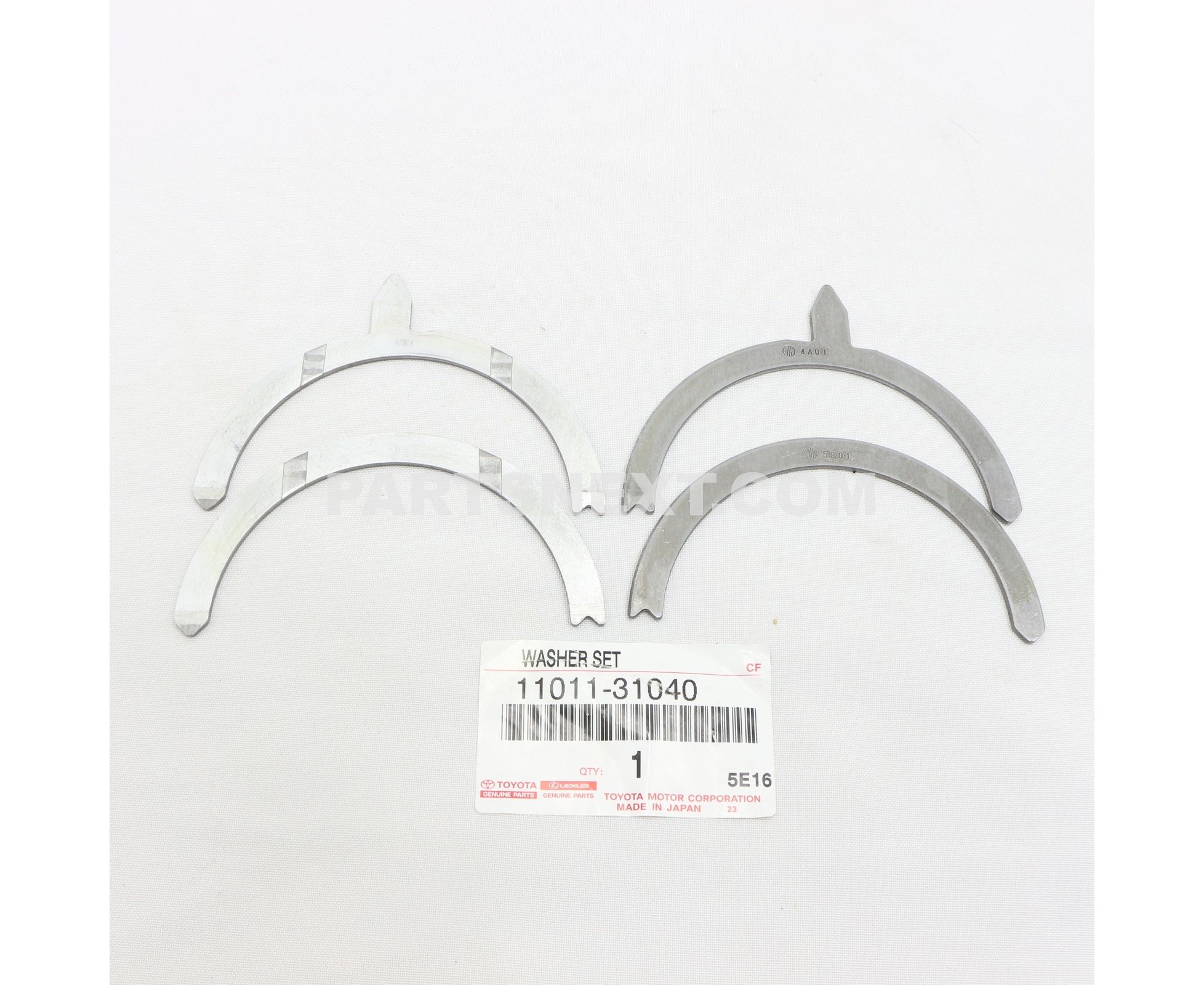 Toyota :: 11011-31040 WASHER SET, CRANKSHAFT THRUST