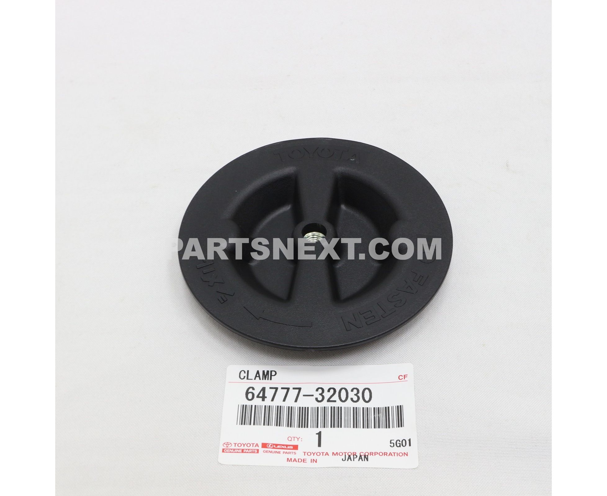 Toyota :: 64777-32030 CLAMP, SPARE WHEEL COVER