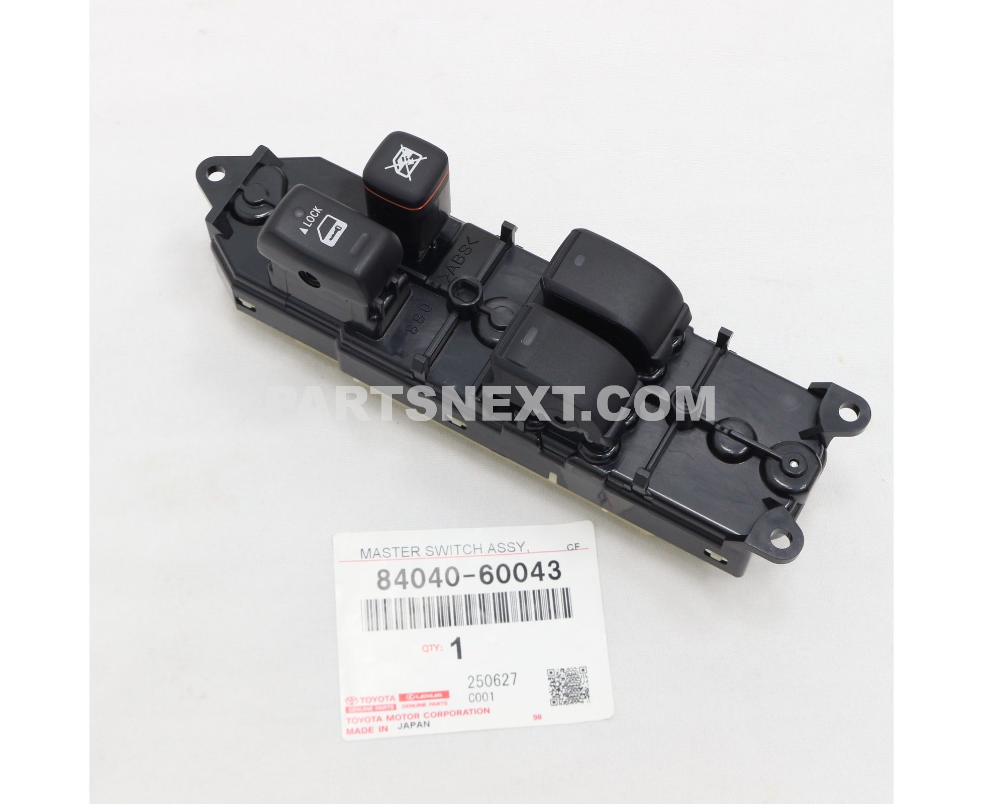 Toyota :: 84040-60043 MASTER SWITCH ASSY, POWER WINDOW REGULATOR