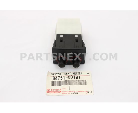 Toyota :: 84751-60191 SWITCH, SEAT HEATER