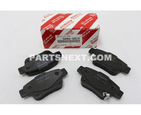 Toyota :: 04466-58010 PAD KIT, DISC BRAKE, REAR