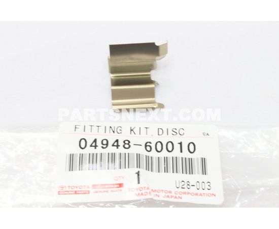 Toyota :: 04948-60010 FITTING KIT, DISC BRAKE, REAR