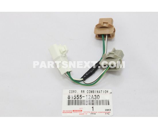 Toyota :: 81555-12A30 SOCKET & WIRE SUB-ASSY, REAR COMBINATION LAMP, RH/LH