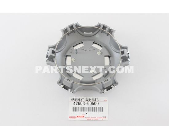 Toyota :: 42603-60500 ORNAMENT SUB-ASSY, WHEEL HUB