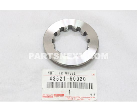 Toyota :: 43521-60020 NUT, FRONT WHEEL ADJUSTING, RH/LH