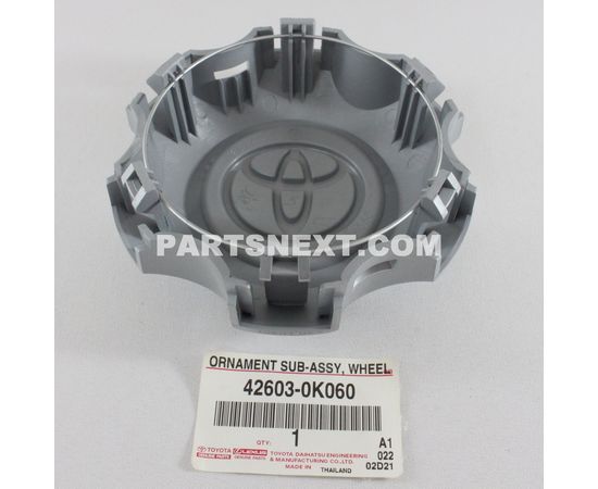 Toyota :: 42603-0K060 ORNAMENT SUB-ASSY, WHEEL HUB