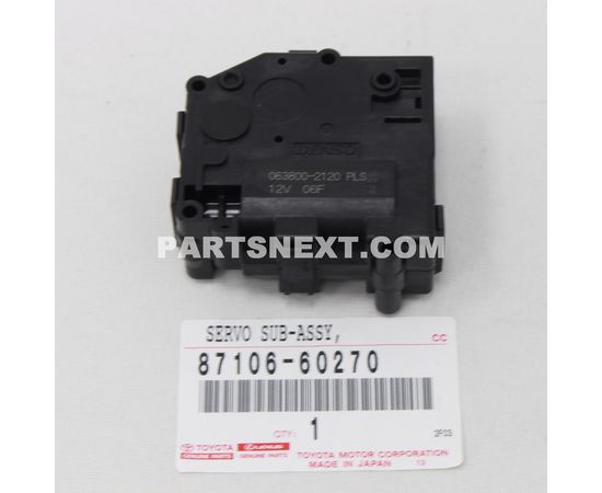 Toyota :: 87106-60270 DAMPER SERVO SUB-ASSY, AIR CONDITIONER RADIATOR, NO.2