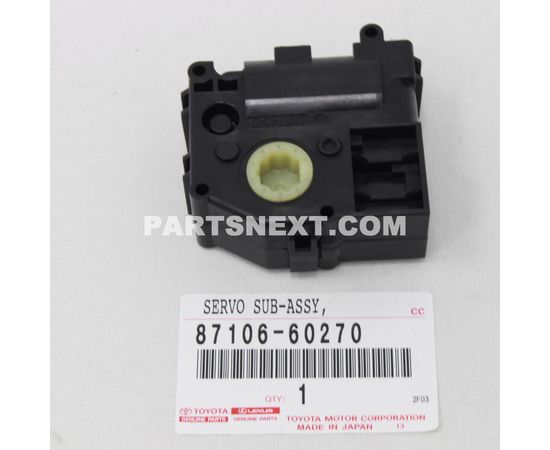 Toyota :: 87106-60270 DAMPER SERVO SUB-ASSY, AIR CONDITIONER RADIATOR, NO.2