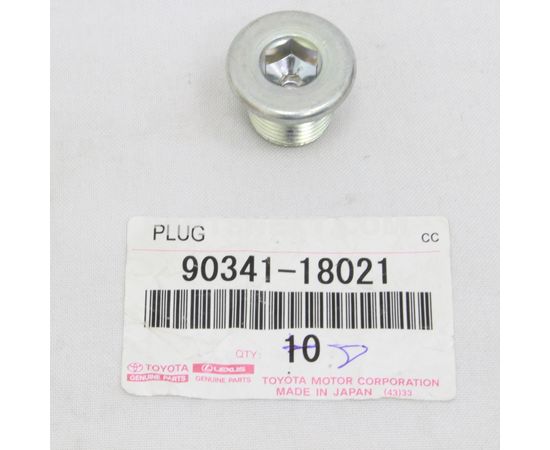 Toyota :: 90341-18021 PLUG (FOR FRONT DIFFERENTIAL DRAIN)